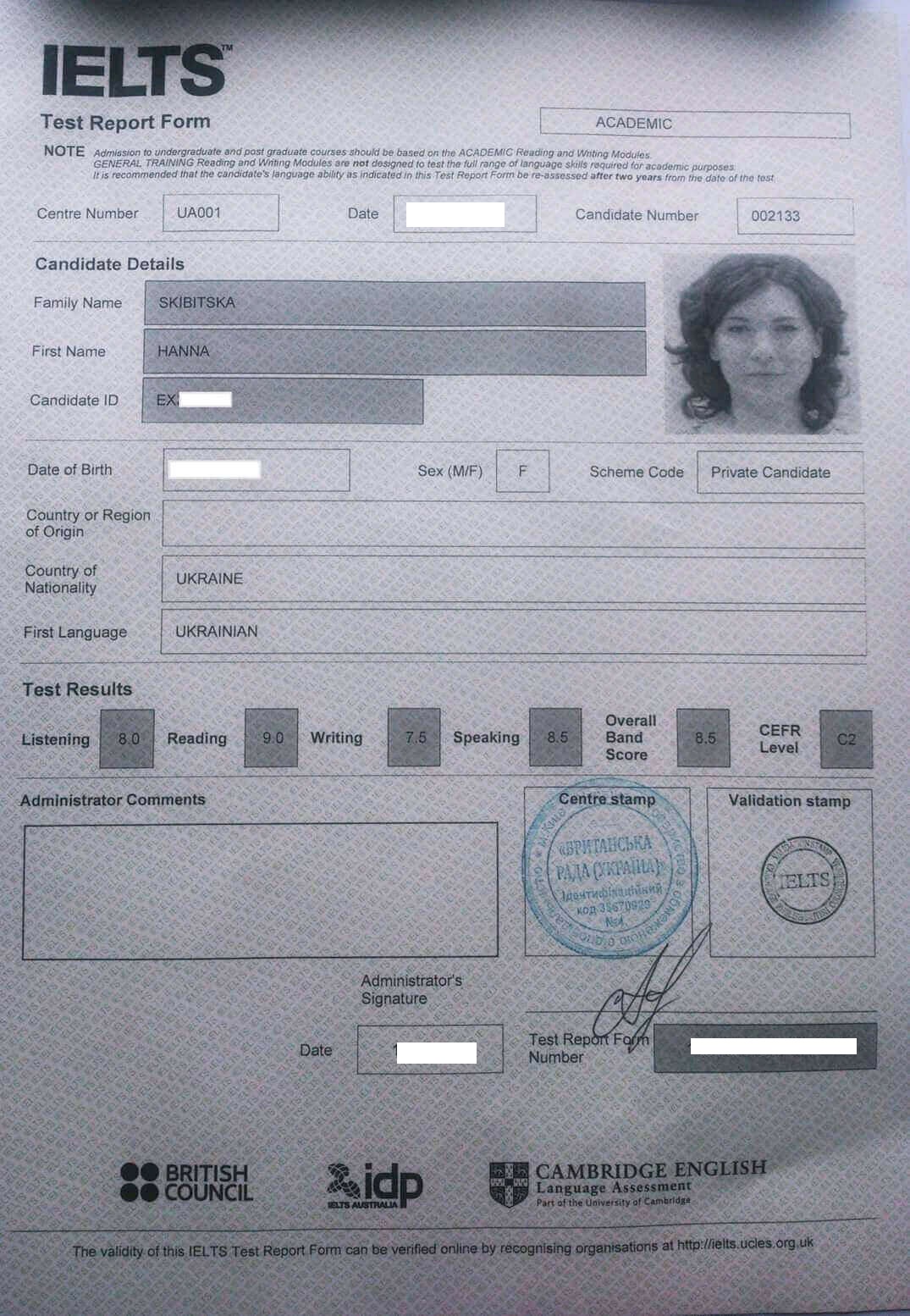 Buy IELTS Certificate Exam In Italy Ukraine Germany